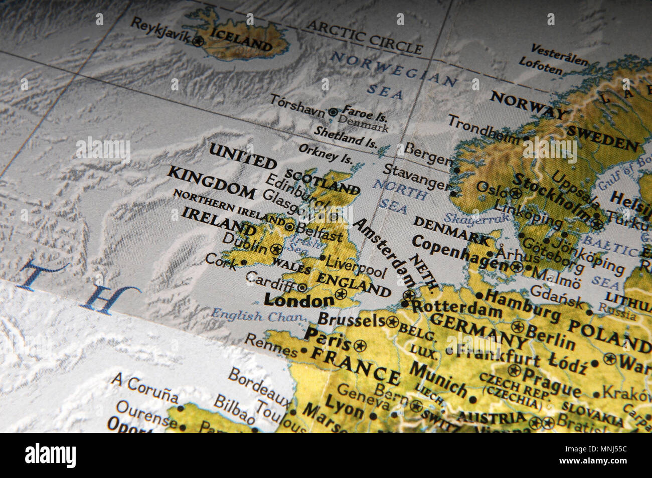 Map Of Great Britain Atlas High Resolution Stock Photography and Images ...