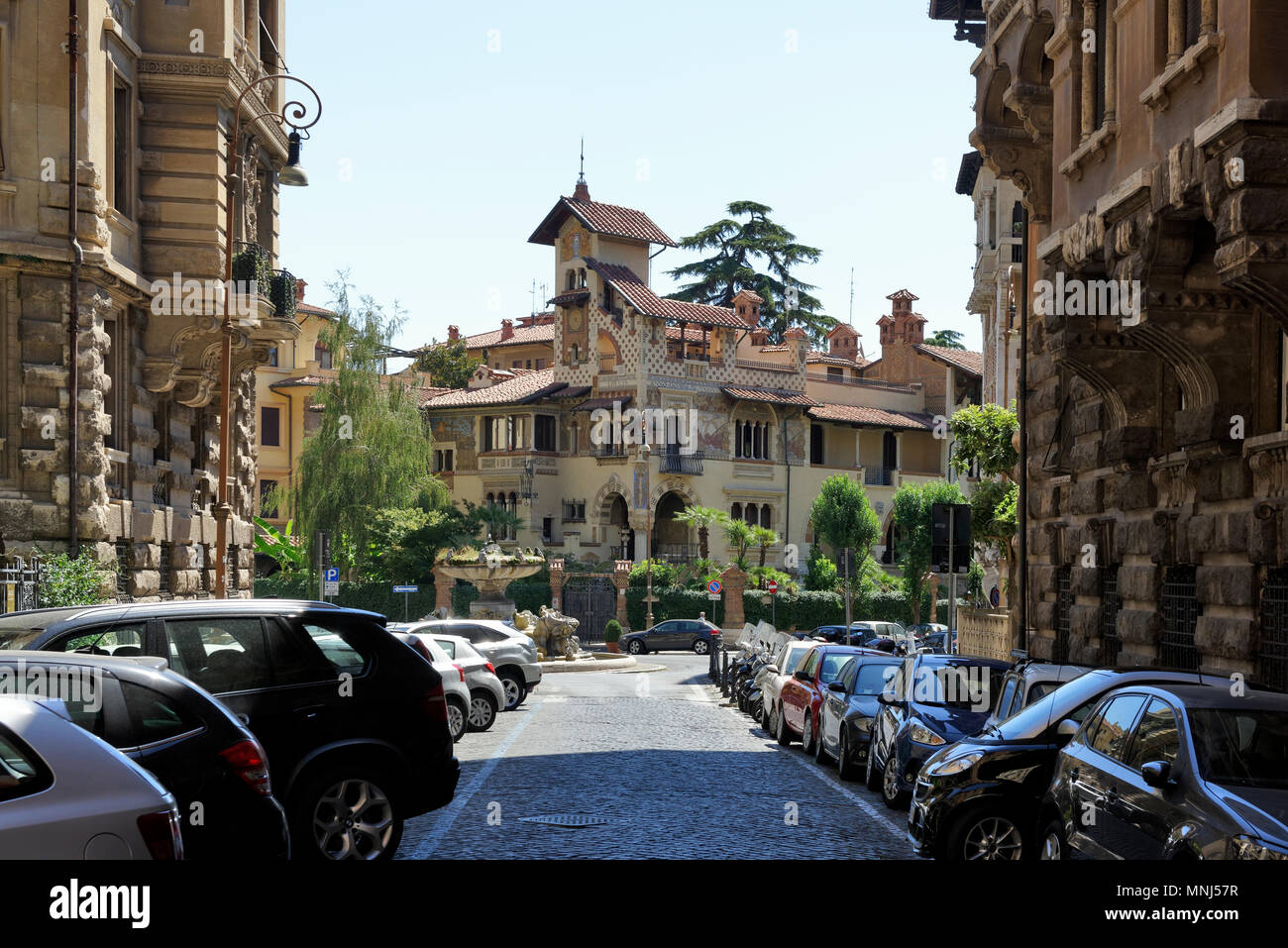 The delightful and decorative Villino delle Fate in Piazza Mincio ...