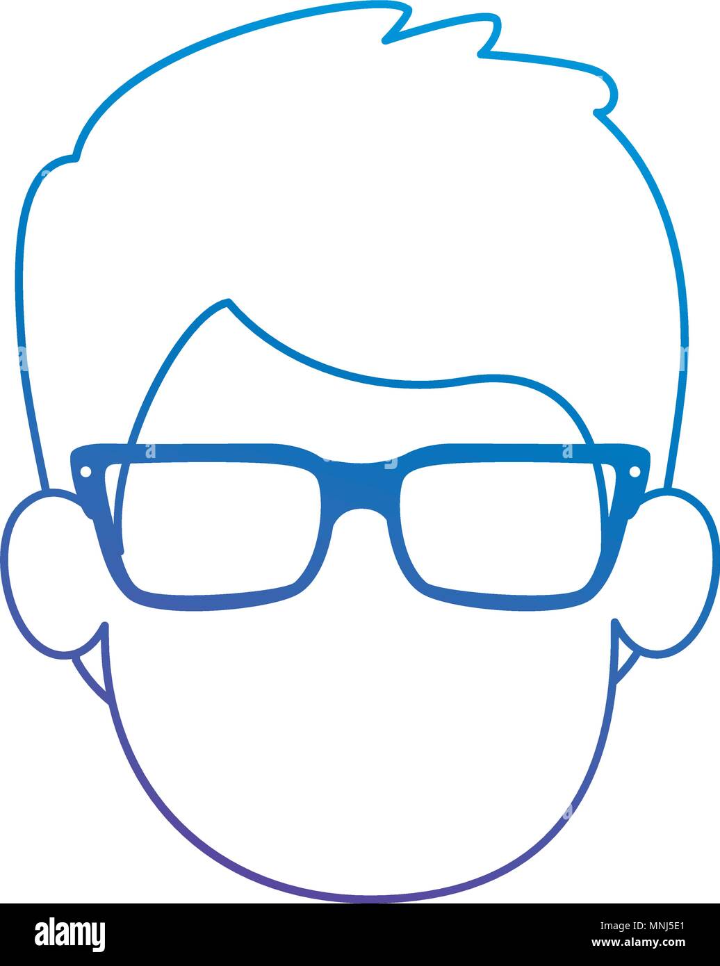 cute father with glasses avatar character Stock Vector Image & Art - Alamy