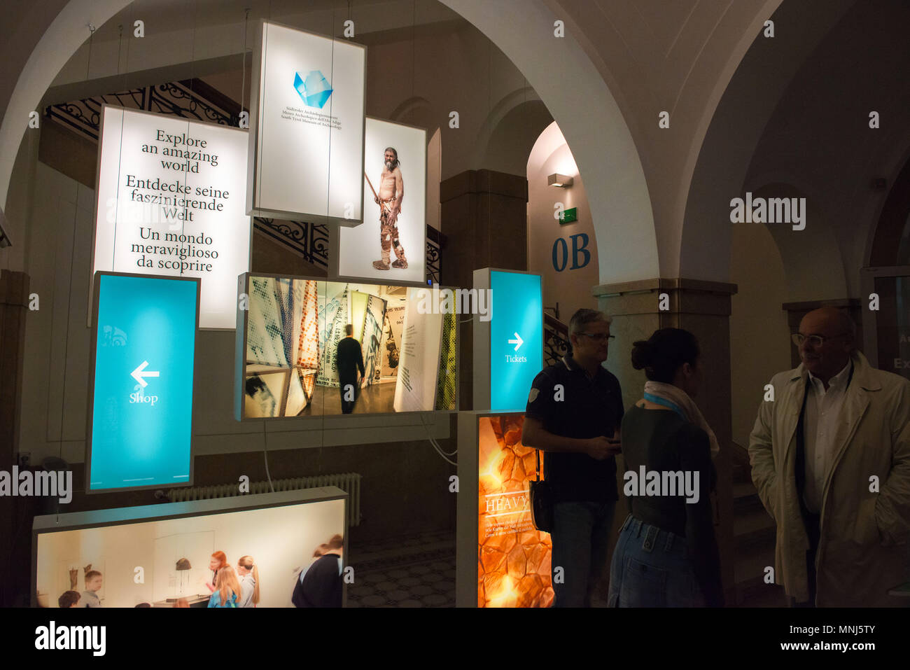 Bolzano. Sud Tyrol Museum of Archeology. Italy Stock Photo - Alamy