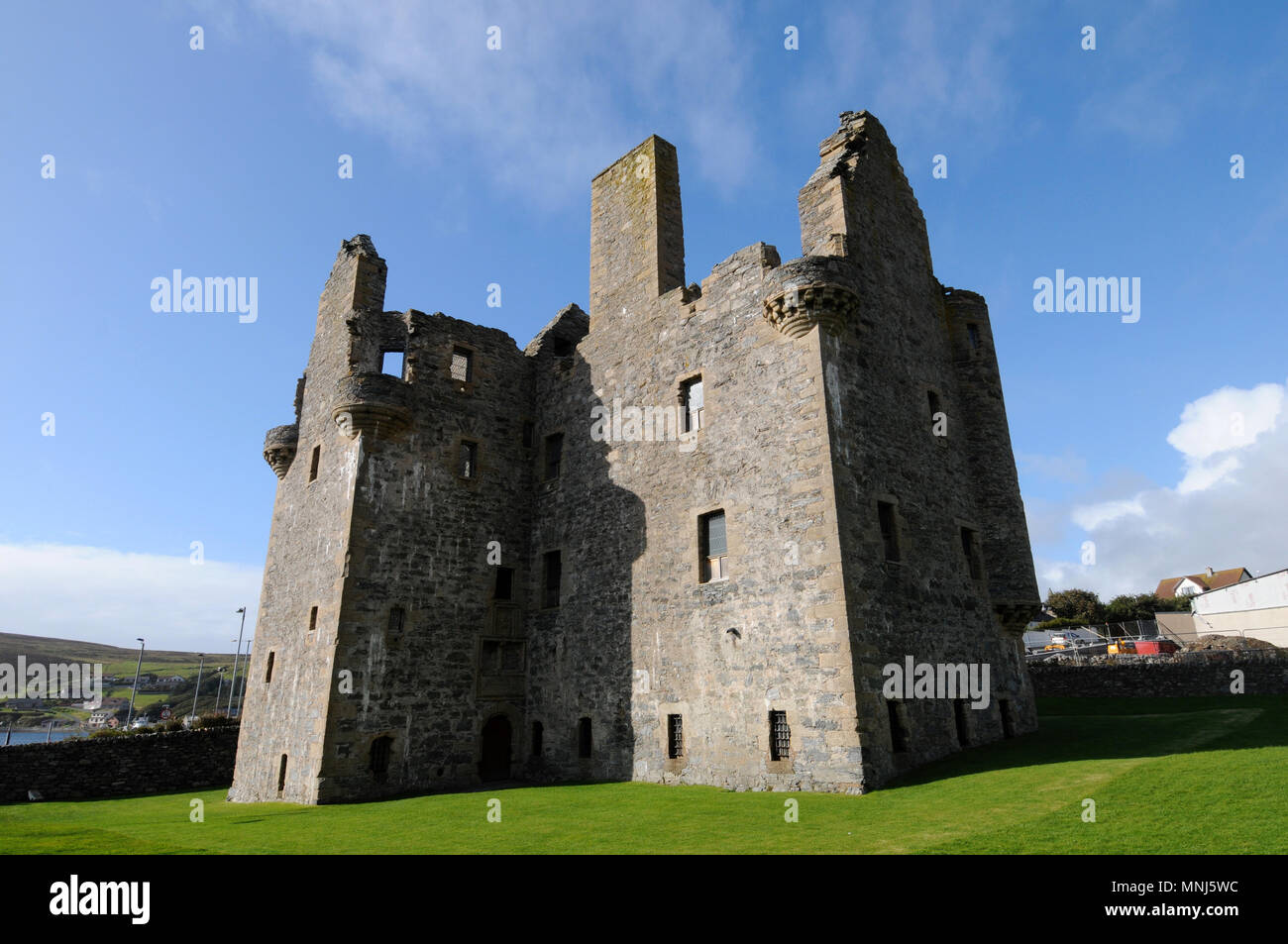 Various views of Scalloway in Shetland the second largest town and ...