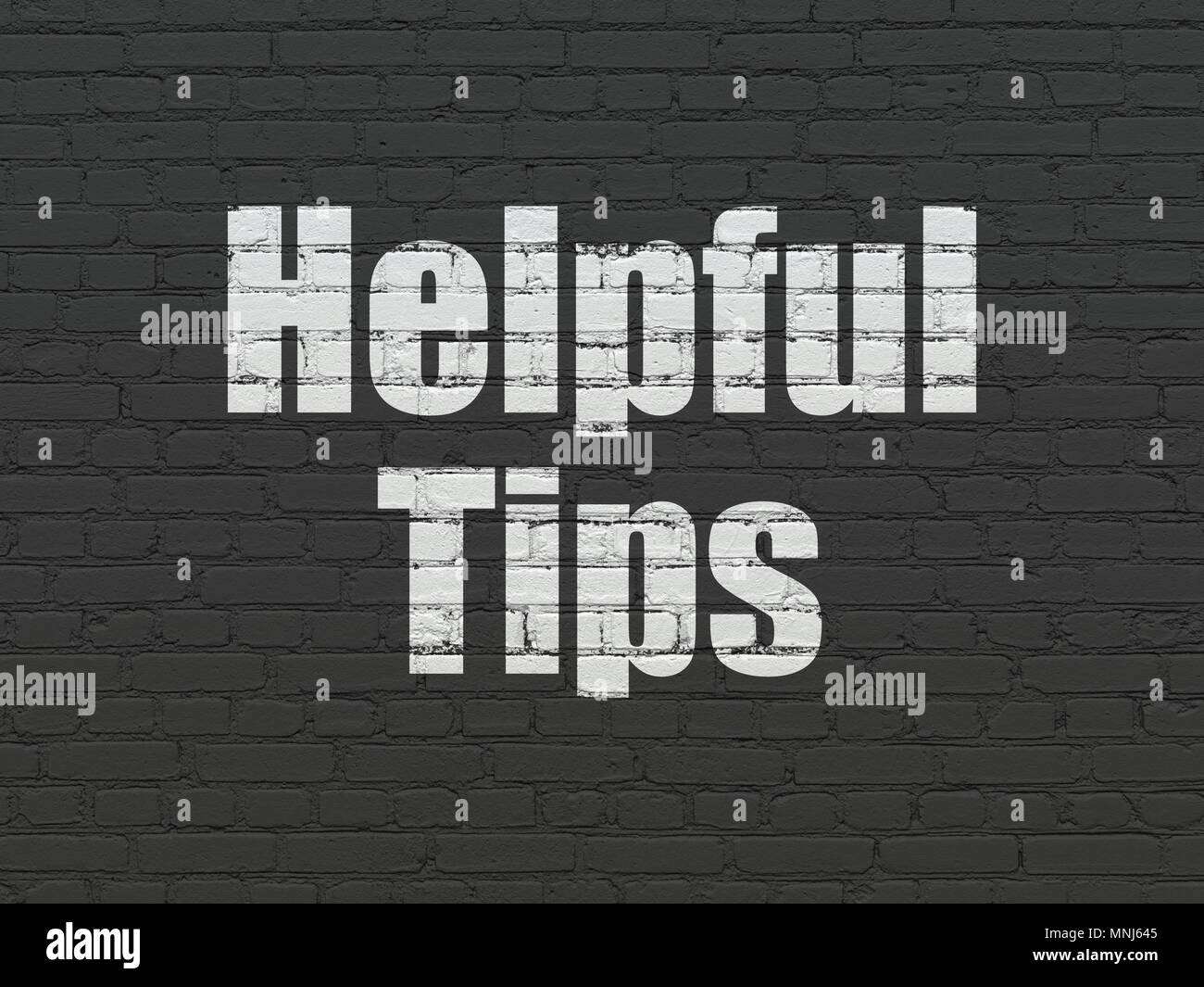 Learning concept: Helpful Tips on wall background Stock Photo - Alamy