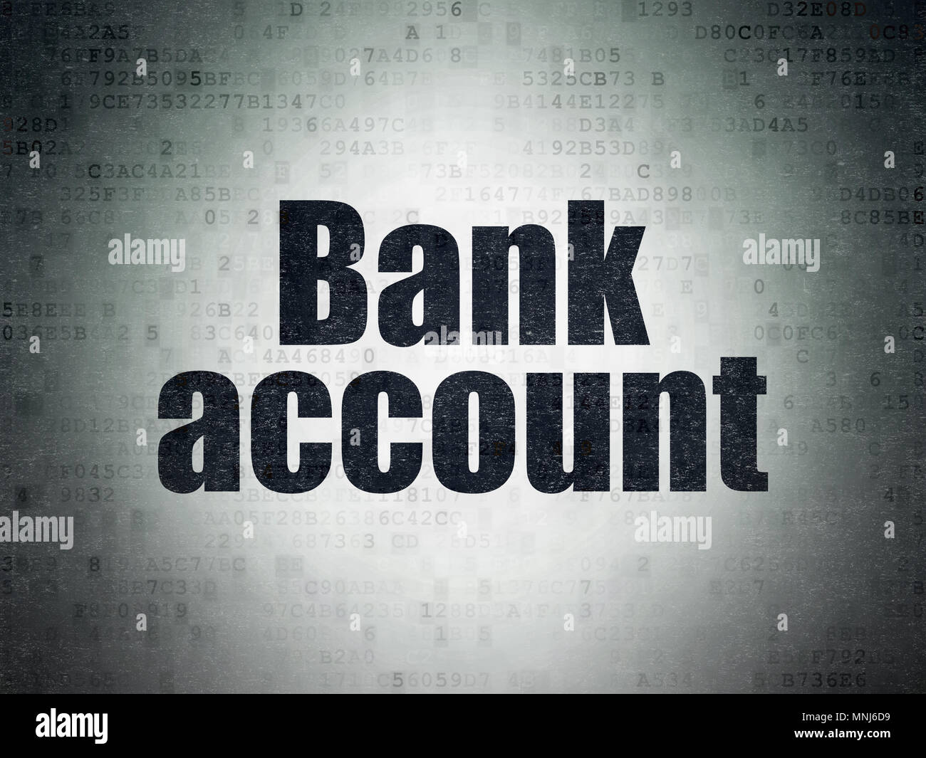 Currency concept: Bank Account on Digital Data Paper background Stock ...