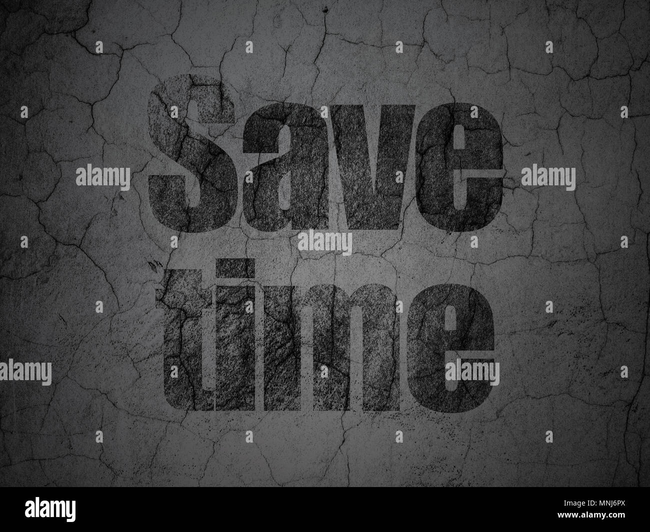 Timeline concept: Save Time on grunge wall background Stock Photo - Alamy
