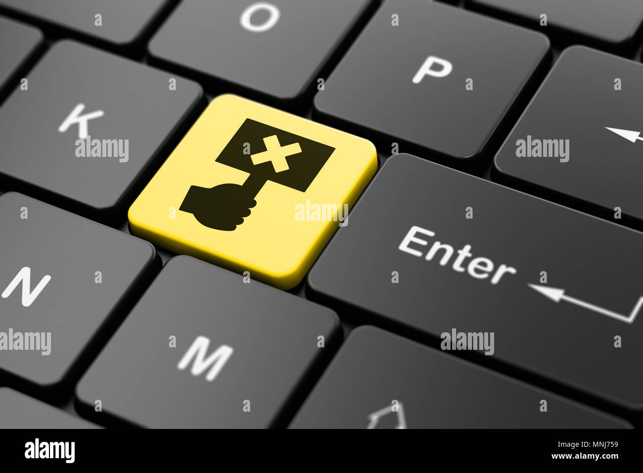 Political concept: Protest on computer keyboard background Stock Photo ...
