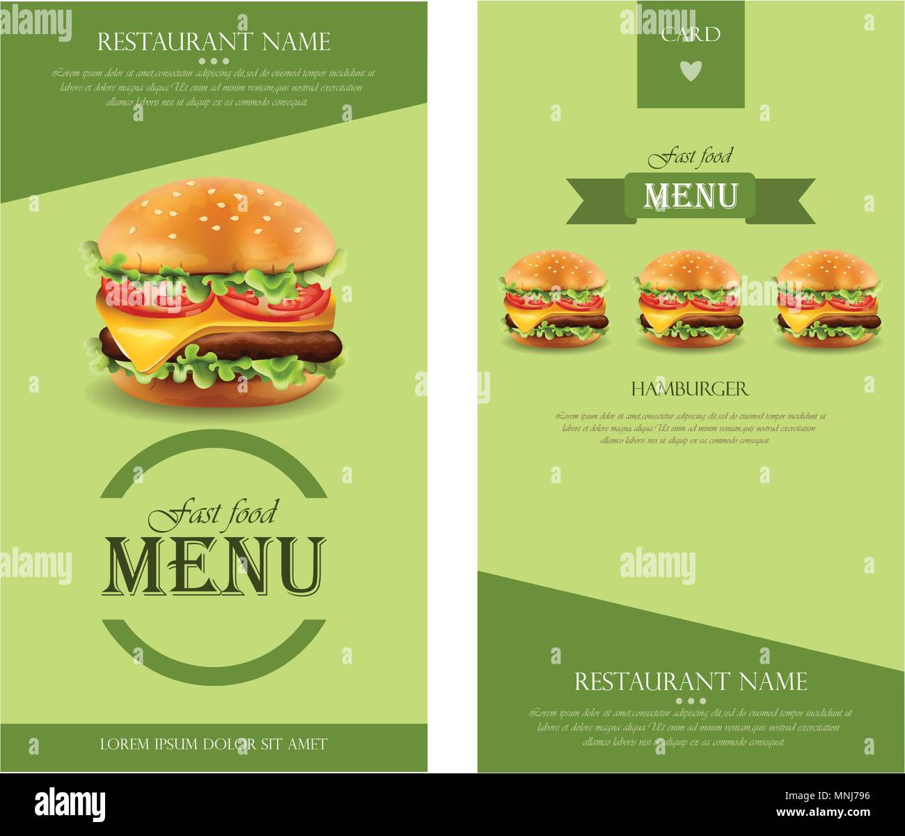 Hamburger retro menu Vector. detailed template lay out product design ...