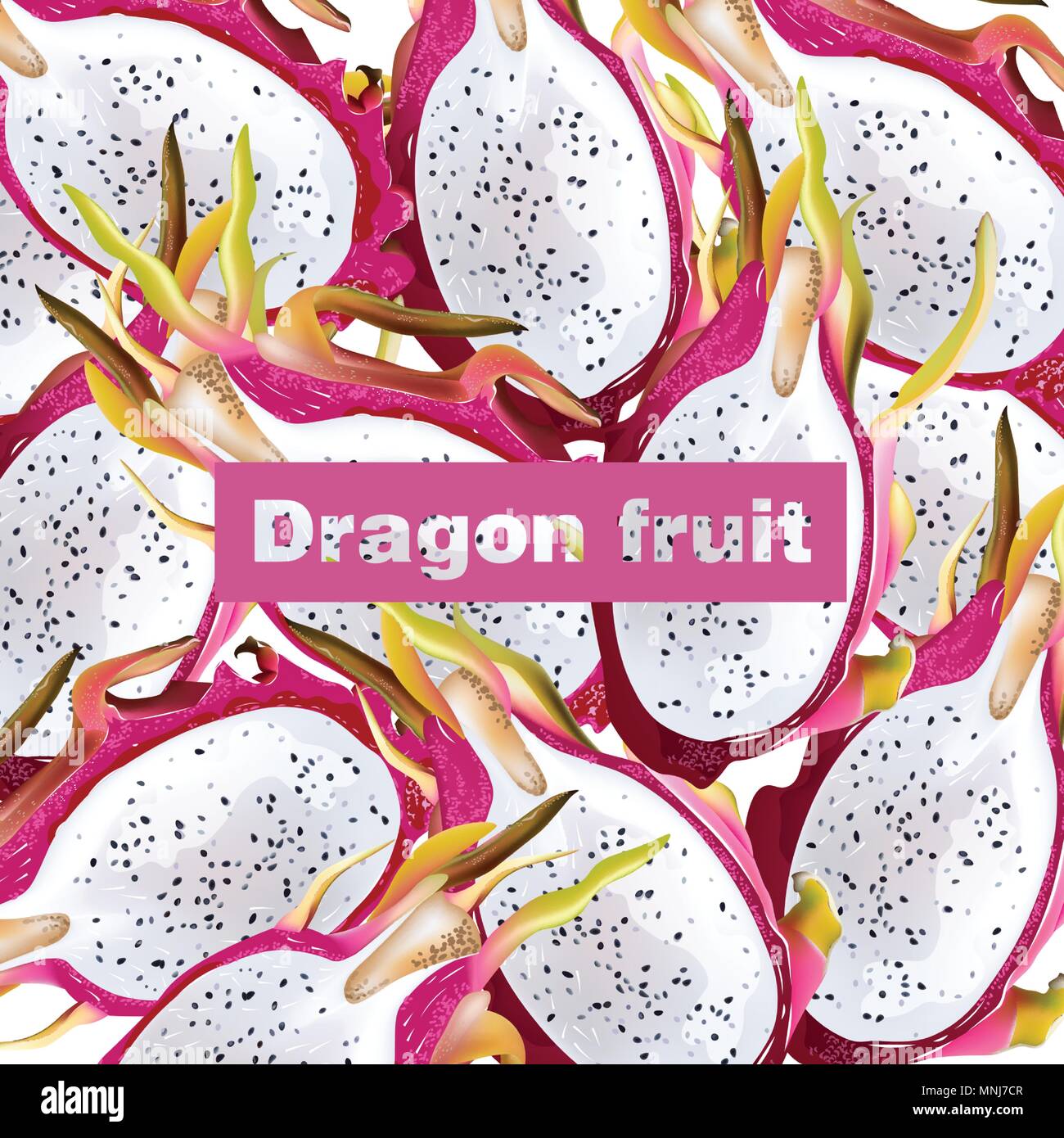 Dragon fruit pattern hi-res stock photography and images - Alamy