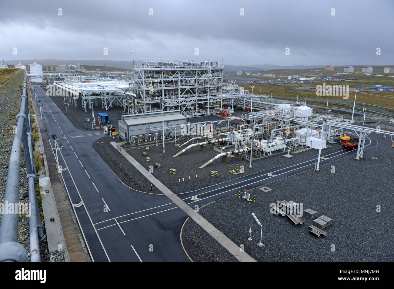 Inside Total Gas Plant in the Shetland isles that supplies gas to the ...