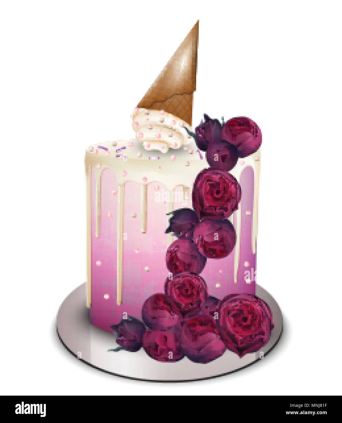 Beautiful indian roses Stock Vector Images - Alamy