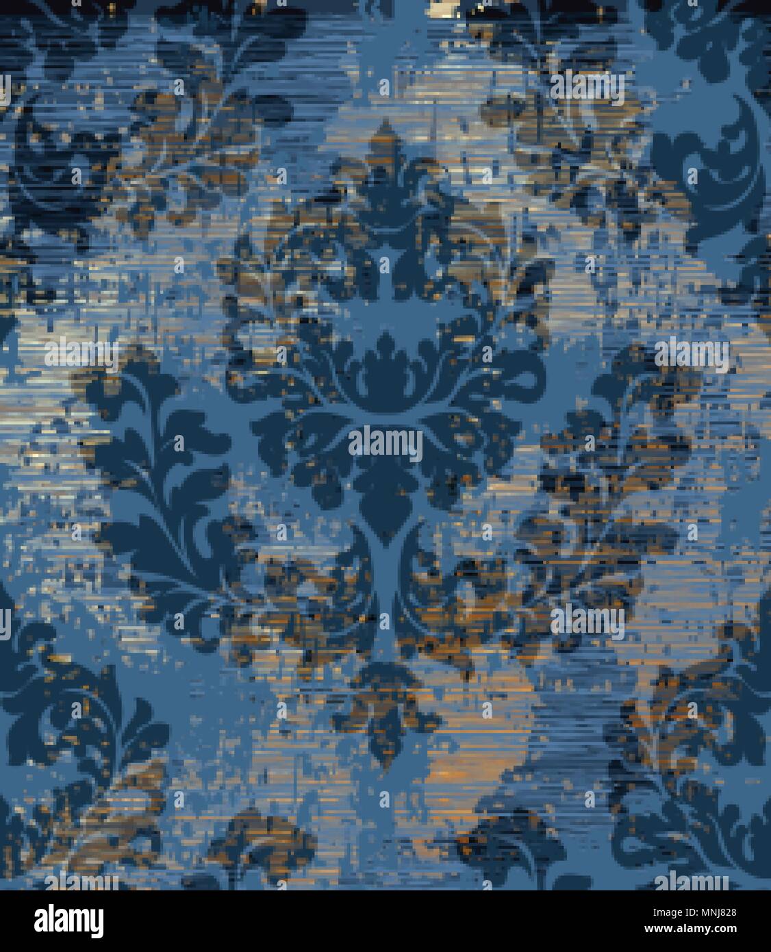 Baroque pattern background Vector. Ornamented texture luxury design ...