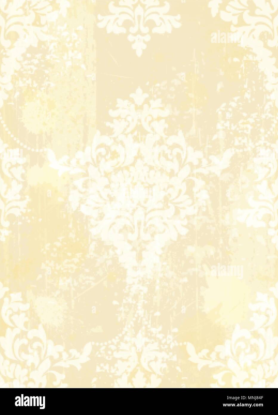 Rococo pattern background Vector. Ornamented texture luxury design ...