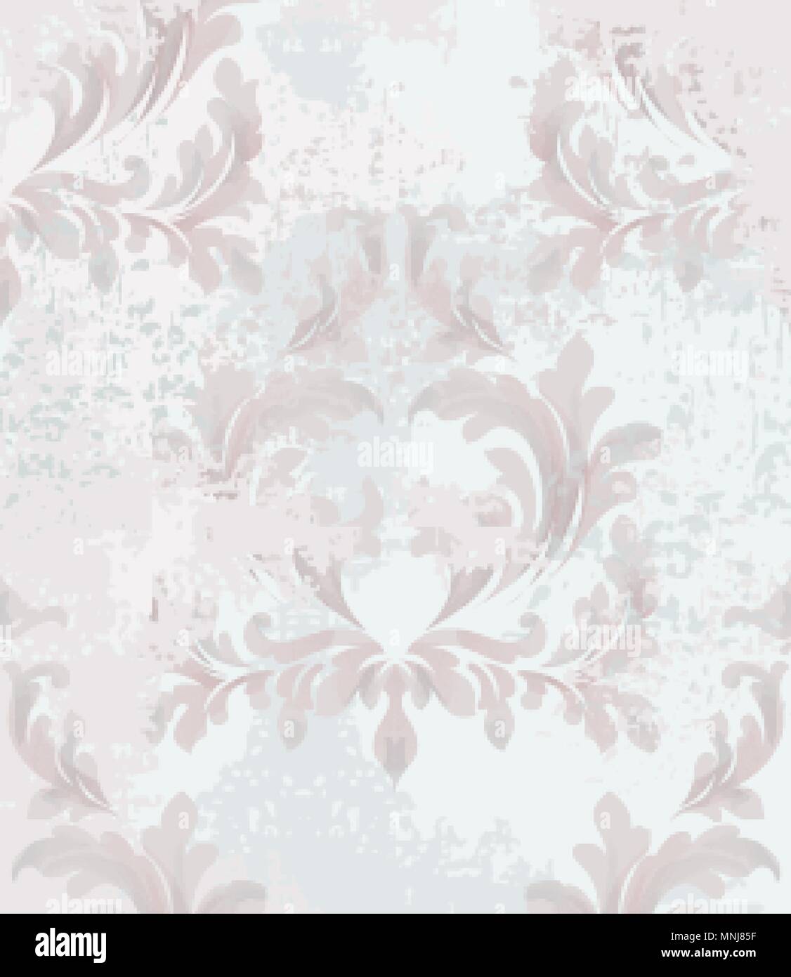 Rococo pattern background Vector. Ornamented texture luxury design ...