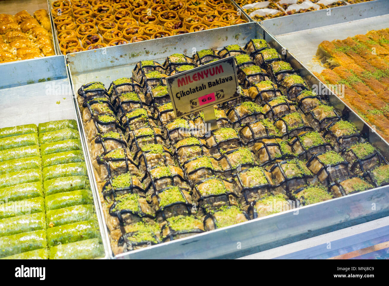 Baklava on display hi-res stock photography and images - Alamy