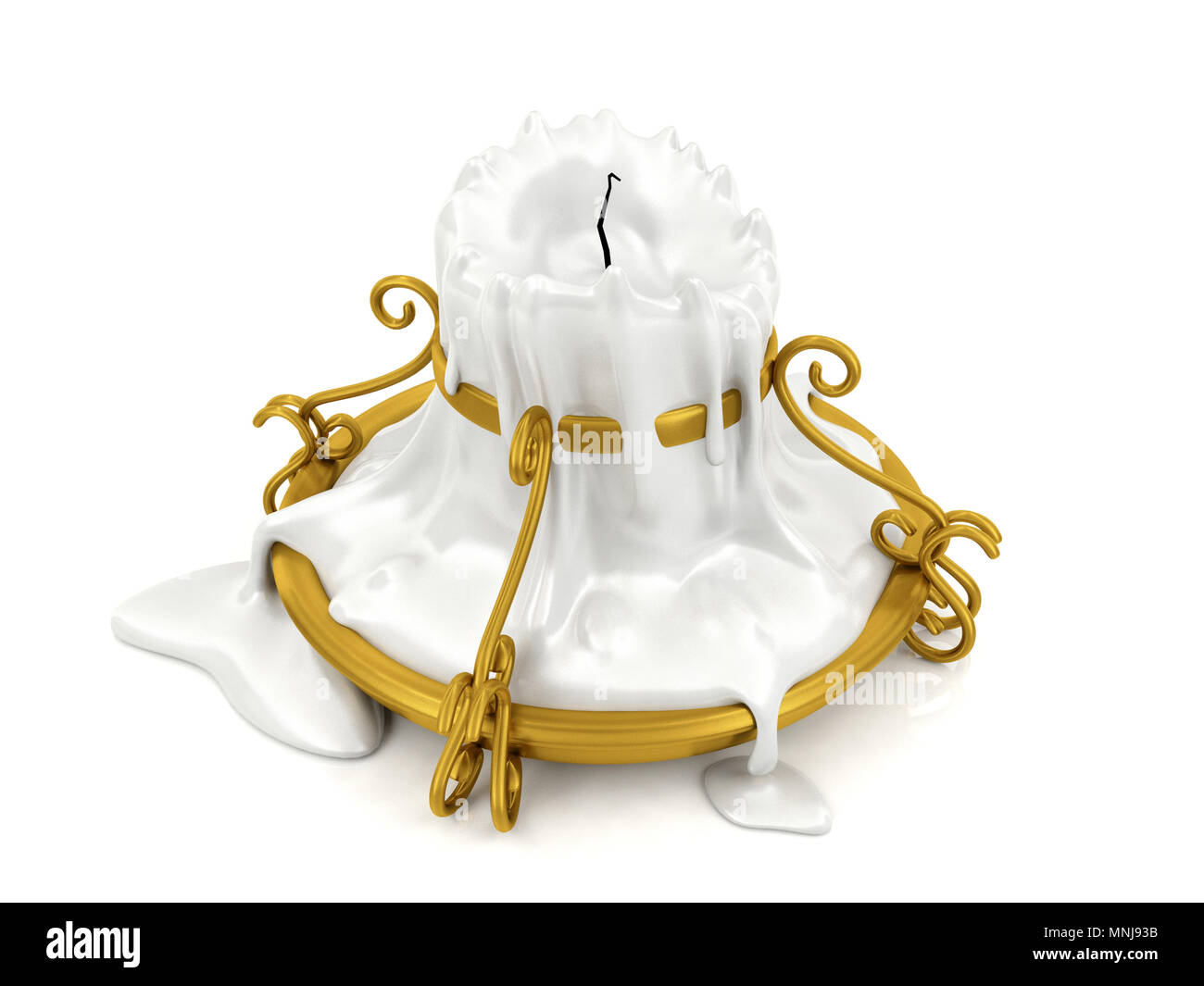 Melted candle hi-res stock photography and images - Alamy