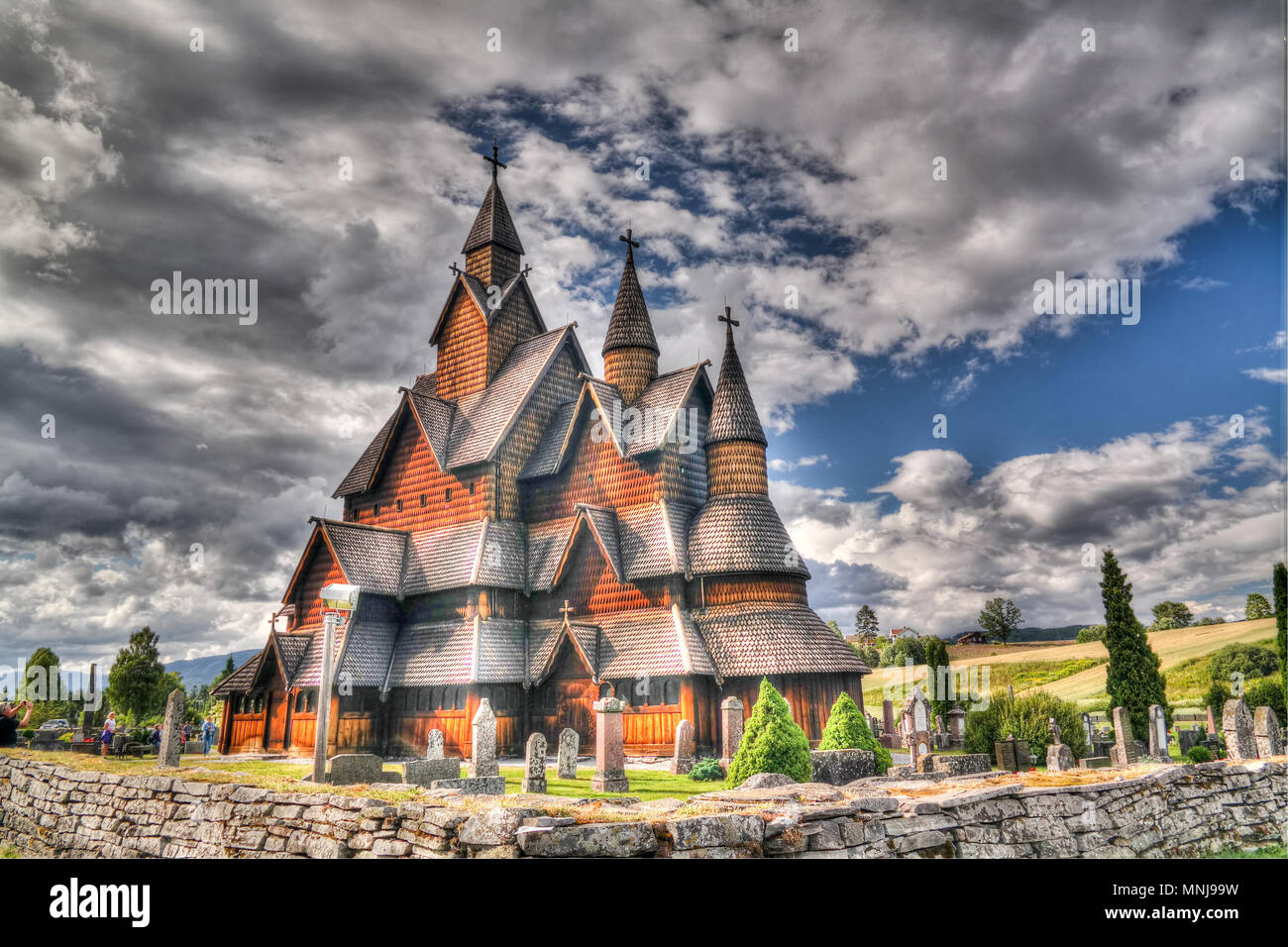 Heddal Stave Church, Norways largest stave church, Notodden ...
