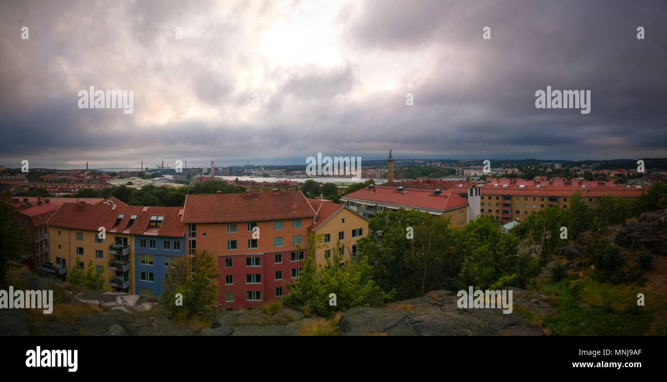 Aerial view of the city cityscape of gothenburg goteborg goteborg hi ...
