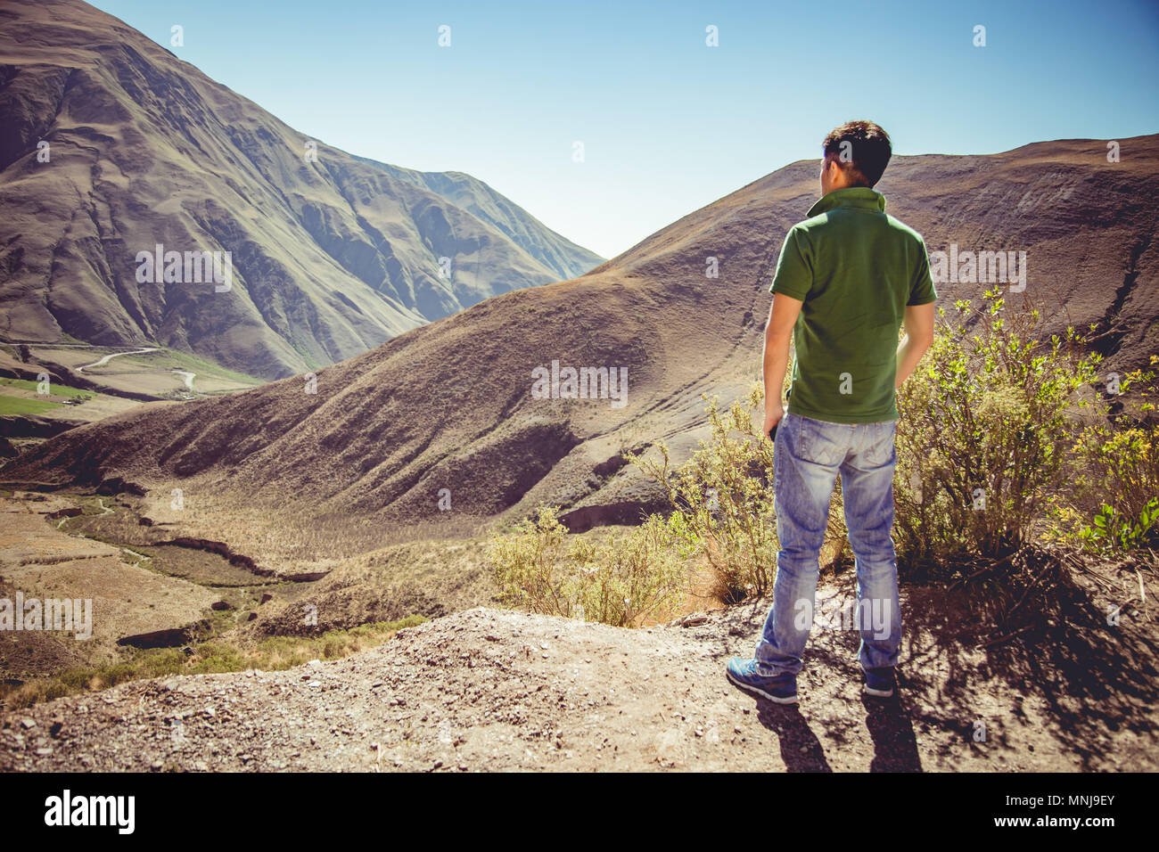 People travelling in the mountains hi-res stock photography and images ...