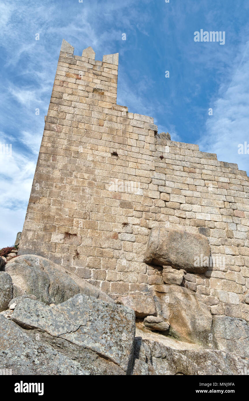 Castle of Castelo Novo. Fundao, Portugal Stock Photo - Alamy