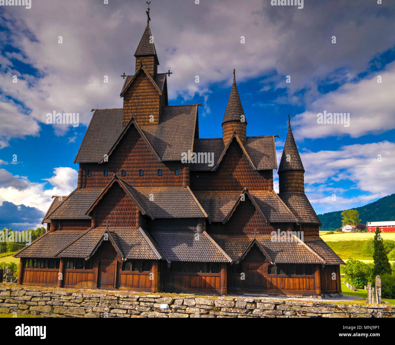 Heddal Stave Church, Norways largest stave church, Notodden ...