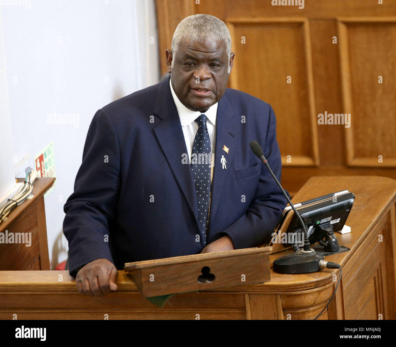 Samuel Sandy, the Charge' d' Affaires for The Grenada High Commission ...