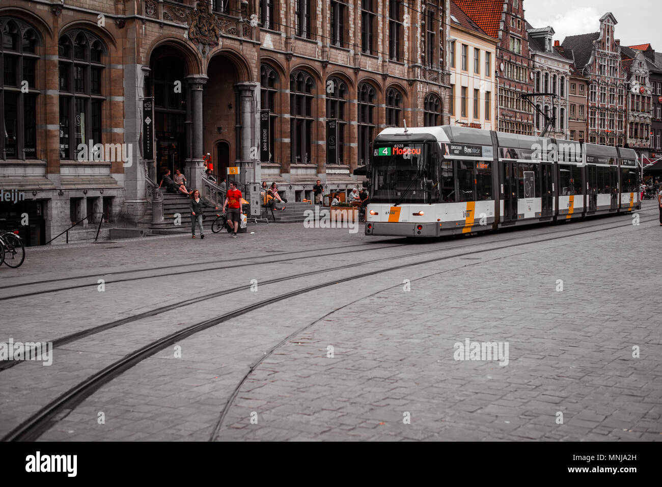 Ghent tramway hi-res stock photography and images - Alamy