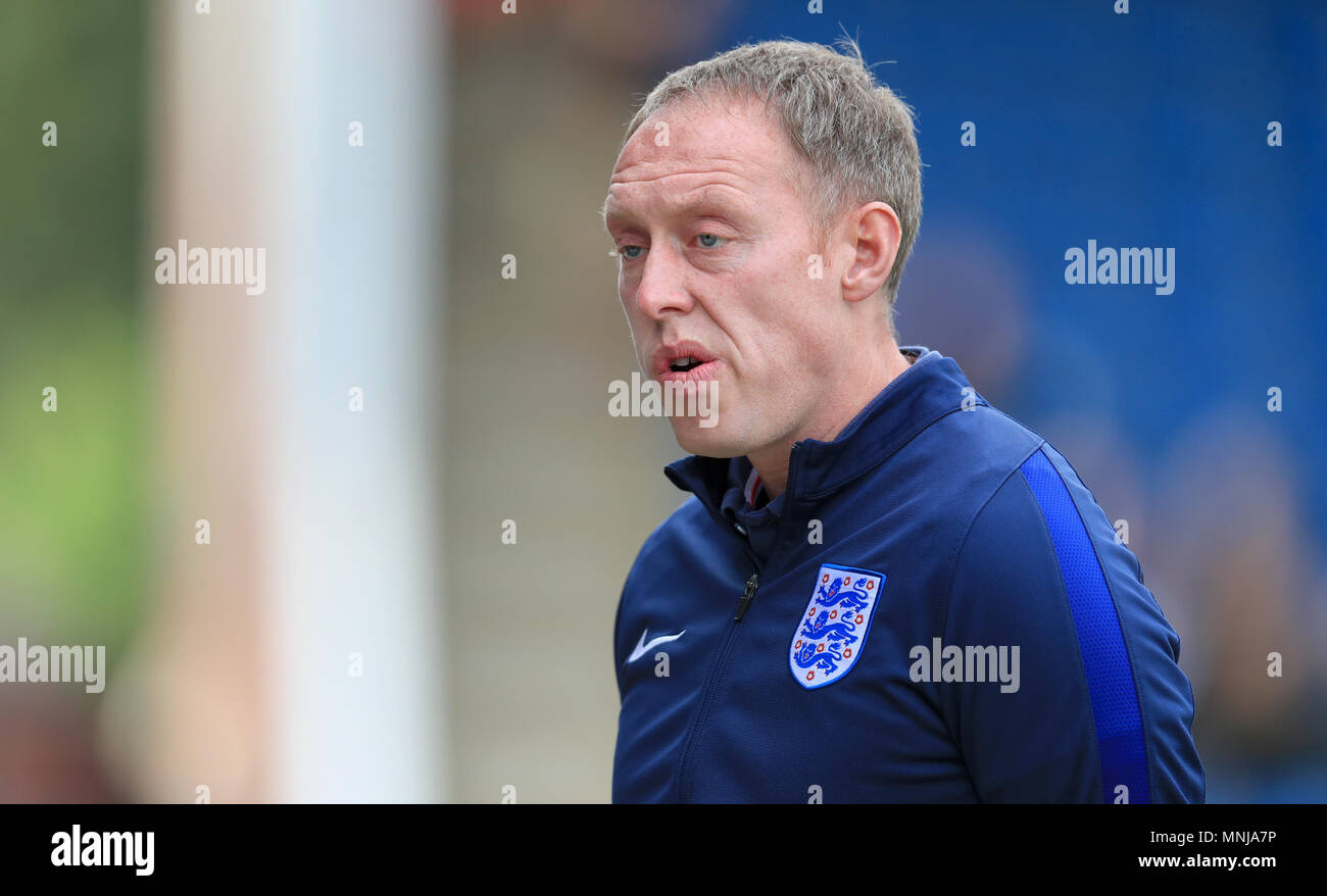 England manager Steve Cooper during the UEFA European U17 Championship ...