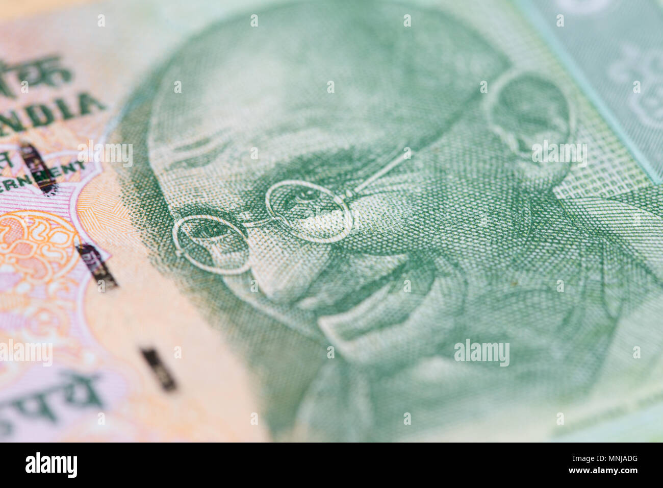 Collection of the Indian banknotes Stock Photo - Alamy