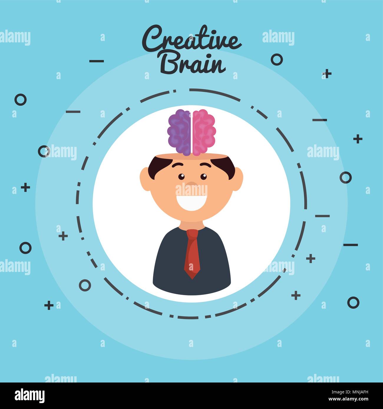 human profile creative brain Stock Vector Image & Art - Alamy