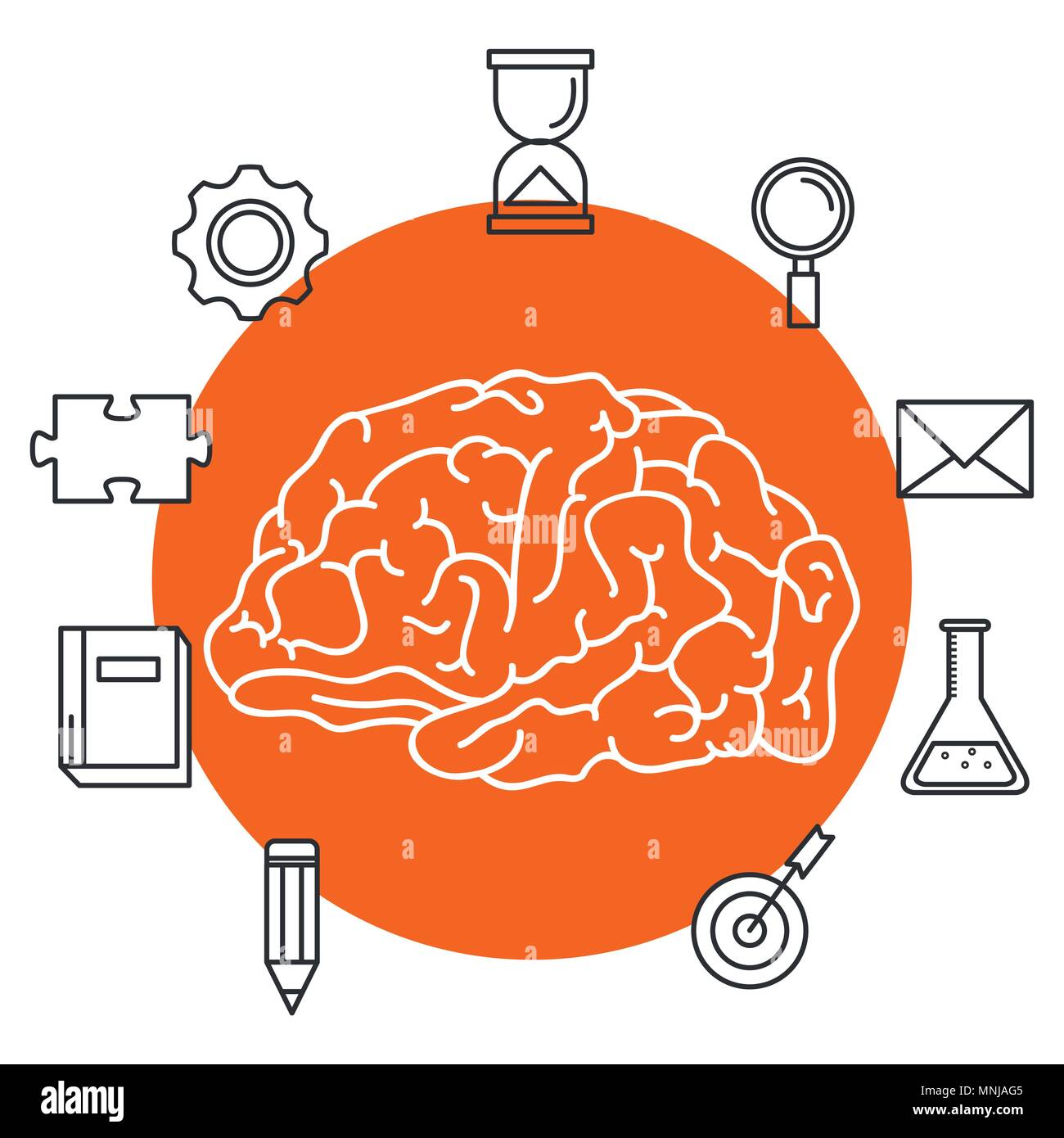 creative brain idea concept Stock Vector Image & Art - Alamy