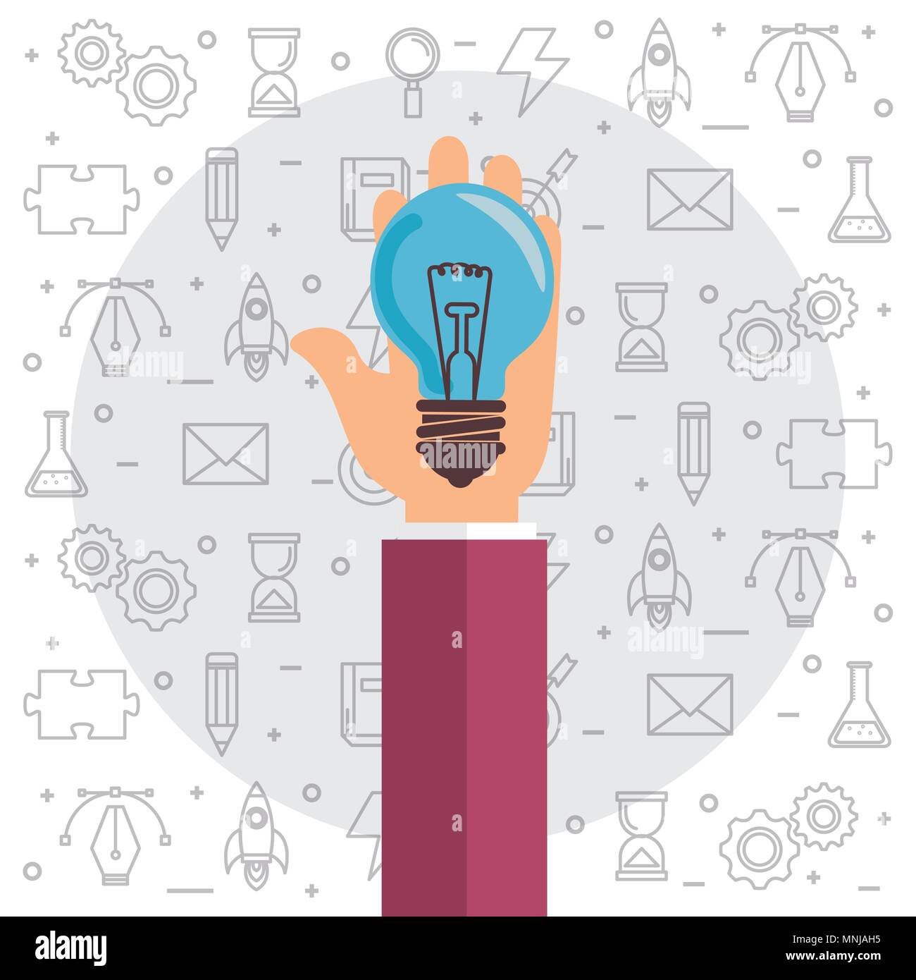 creative ideas set icons Stock Vector Image & Art - Alamy