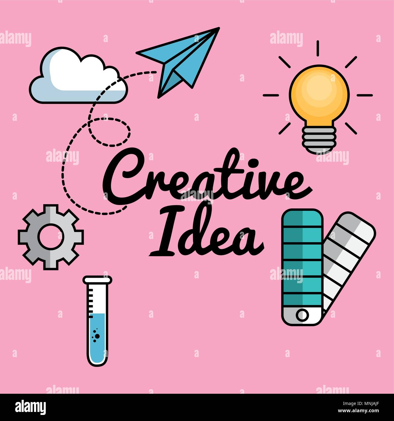 creative ideas set icons Stock Vector Image & Art - Alamy