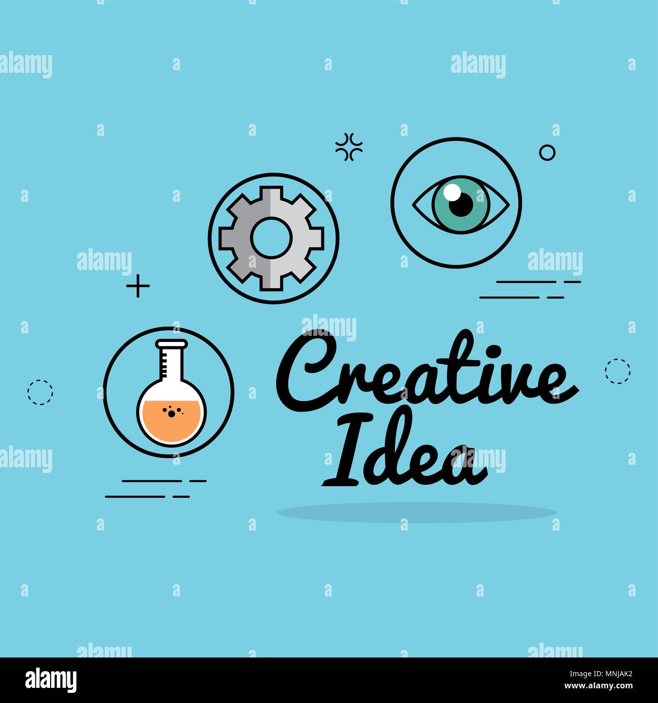 creative ideas set icons Stock Vector Image & Art - Alamy