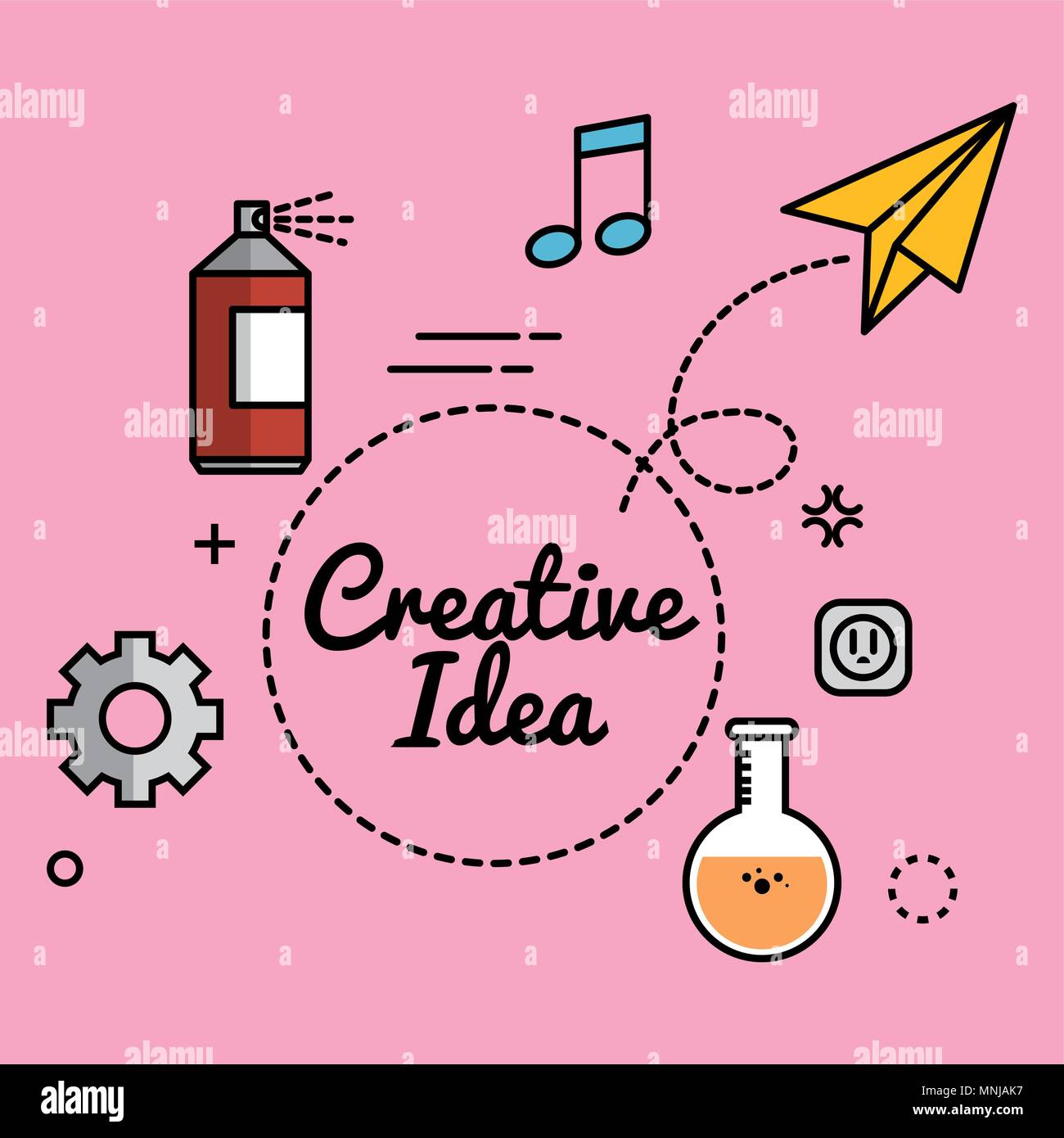 creative ideas set icons Stock Vector Image & Art - Alamy