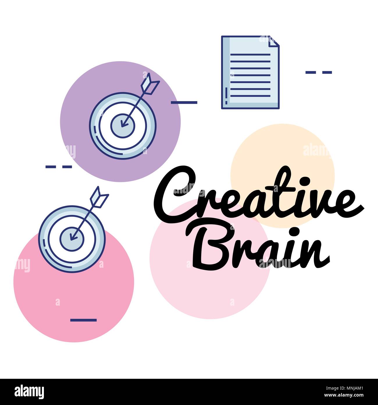 creative brain set icons Stock Vector Image & Art - Alamy