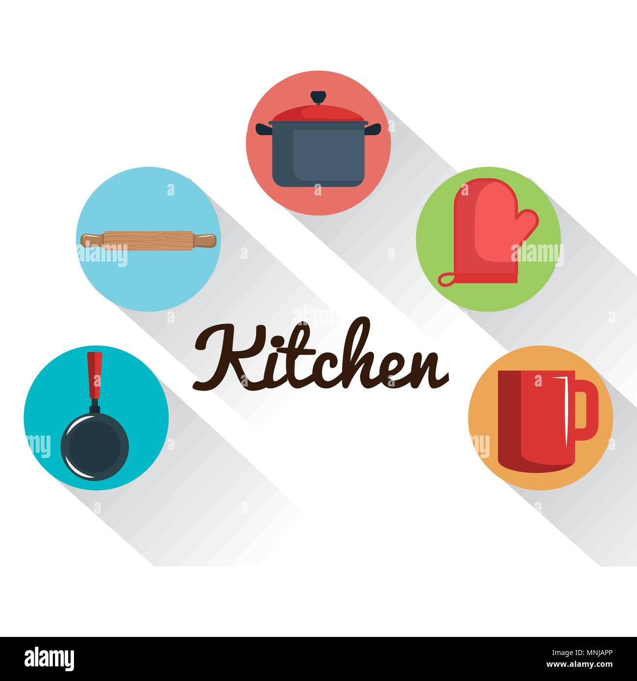 kitchen utensils equipment icons Stock Vector Image & Art - Alamy