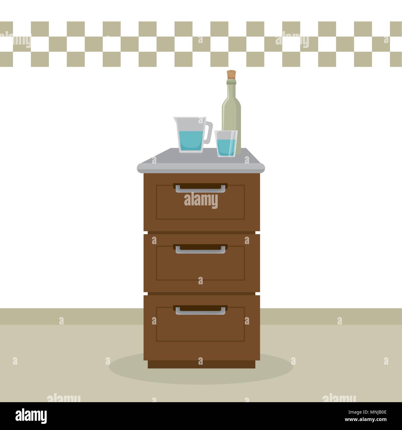 kitchen room scene icons Stock Vector Image & Art - Alamy