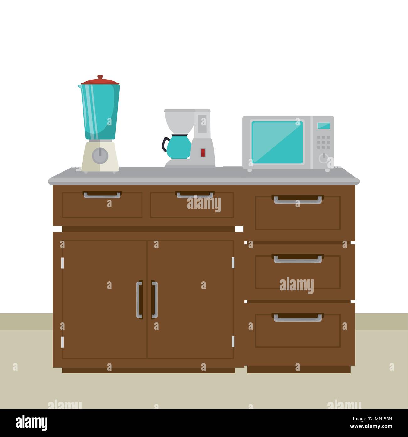 kitchen room scene icons Stock Vector Image & Art - Alamy