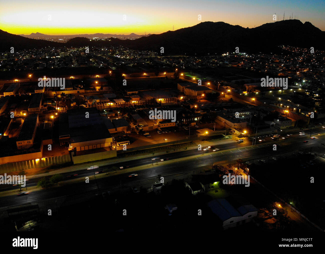 Vista aéreas del area del Cereso, Prision, carcel en Hermosillo Sonora ...