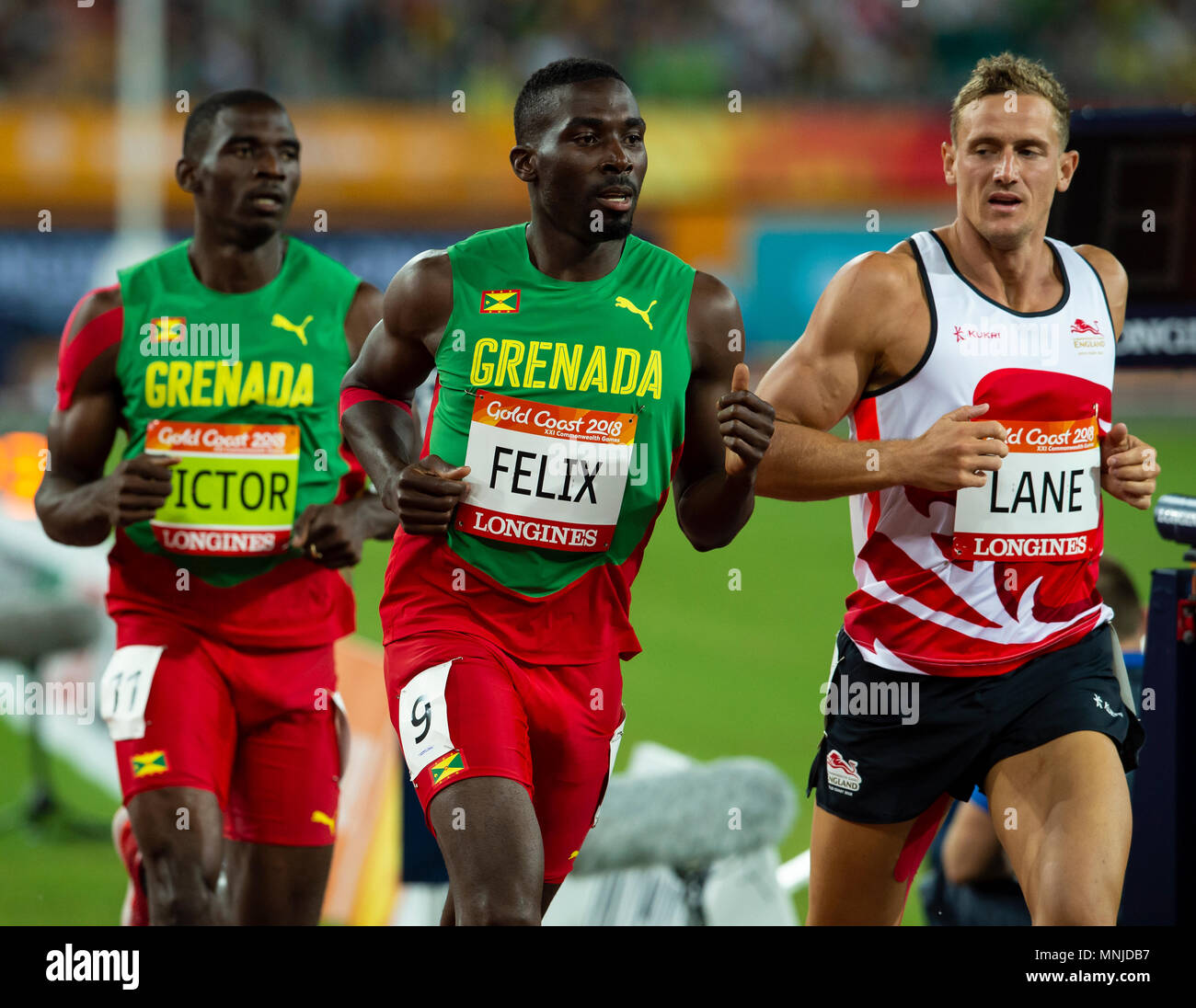 Men's Decathlon 1500m-Commonwealth Games 2018 Stock Photo - Alamy