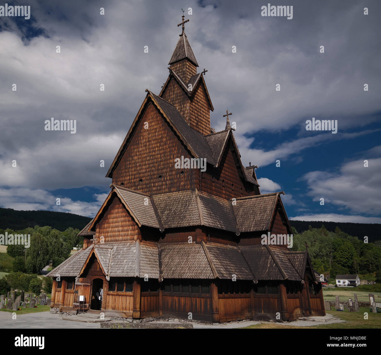 Heddal Stave Church, Norways largest stave church, Notodden ...