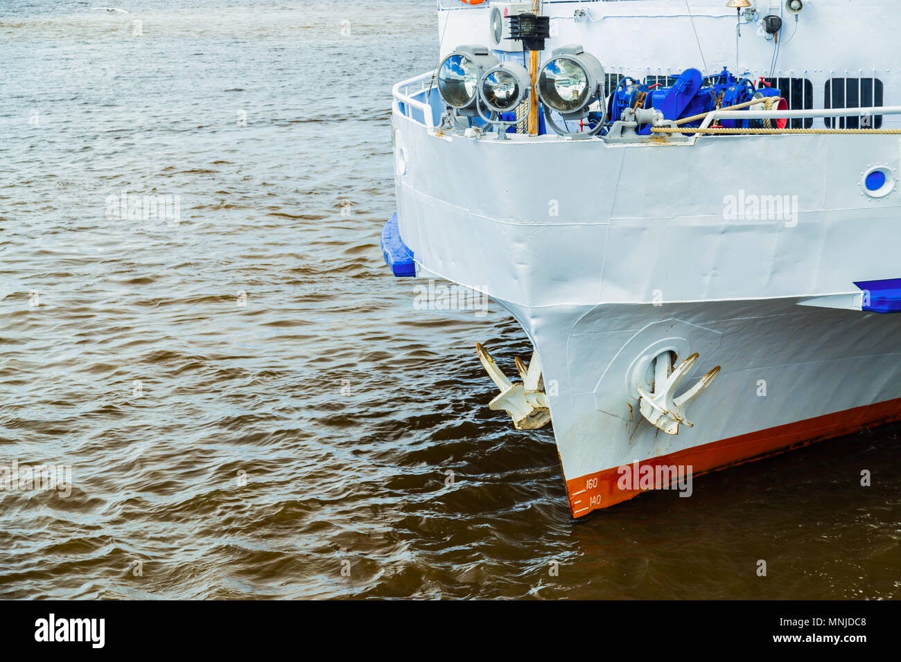 Bow of a ferry ship Stock Photo - Alamy