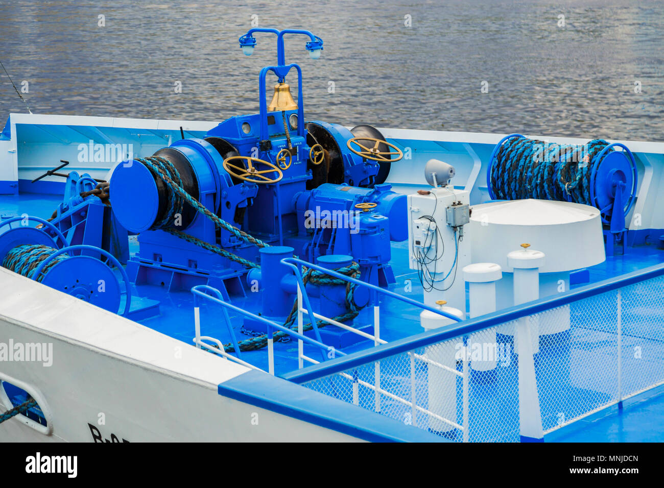 Bow of a ferry ship Stock Photo - Alamy