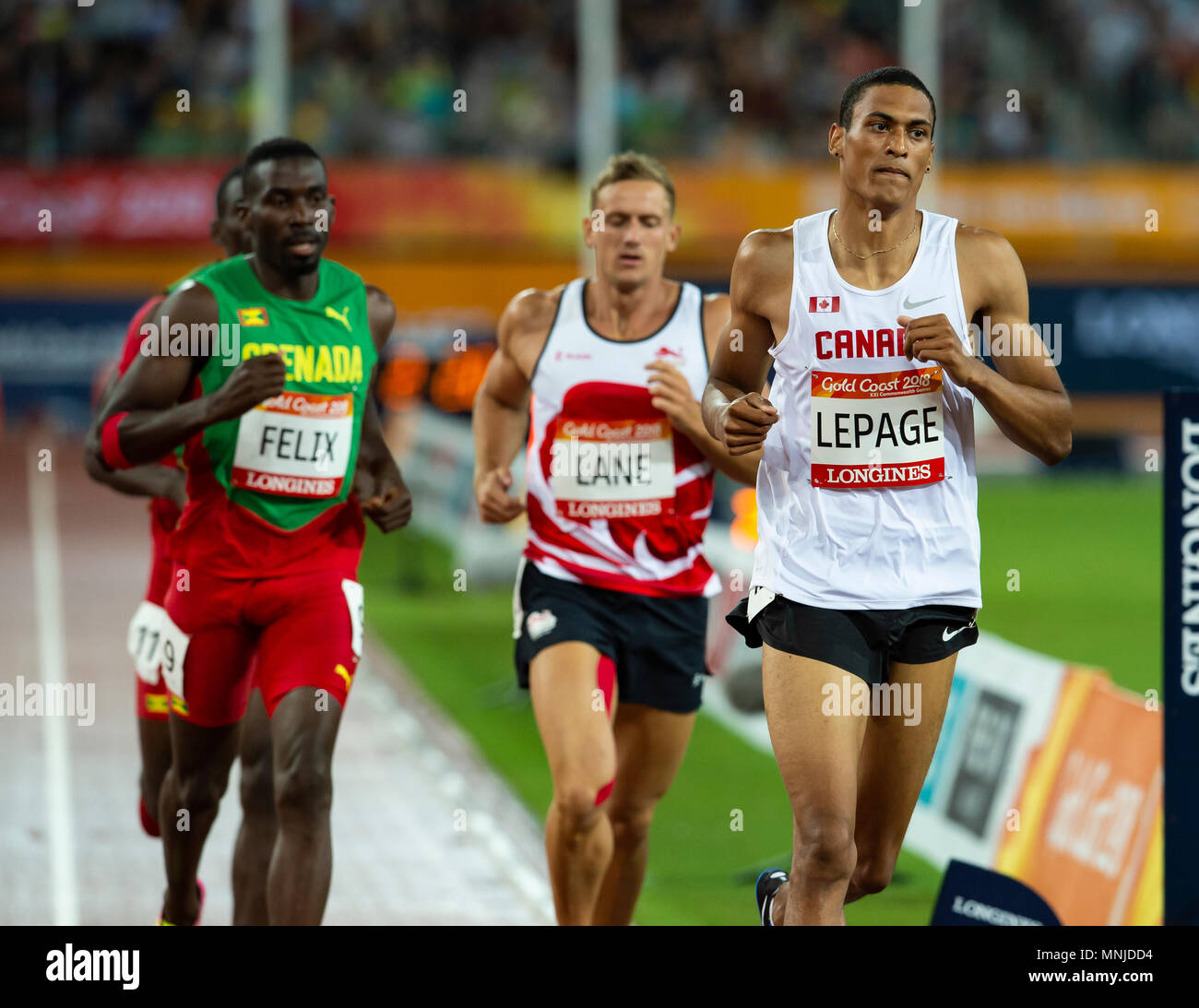 Men's Decathlon 1500m-Commonwealth Games 2018 Stock Photo - Alamy