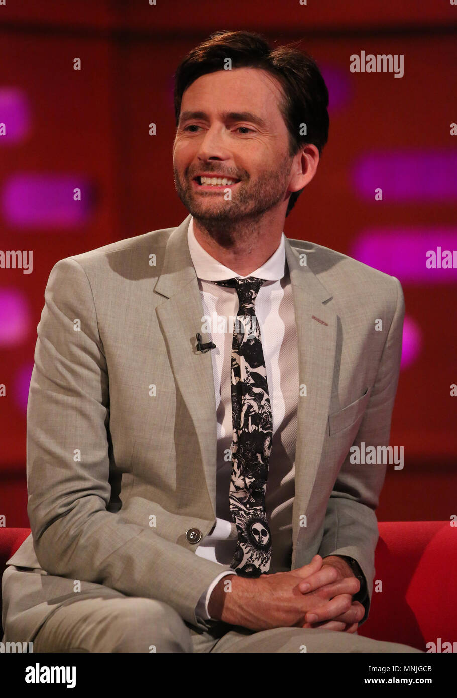 David Tennant during filming for the Graham Norton Show at BBC ...