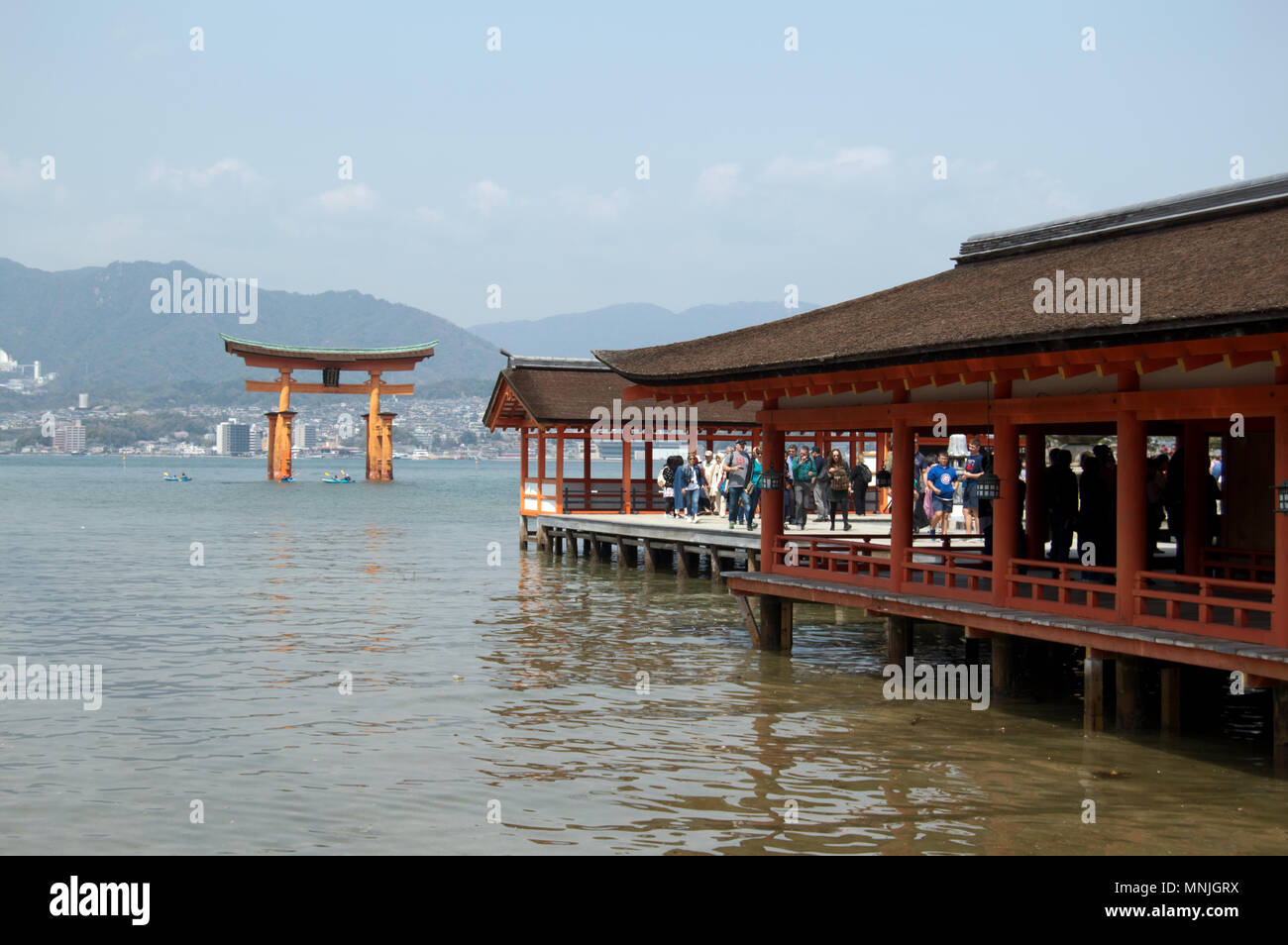 Itsukushima Shrine, 'floating shrine', and temple on Miyajima Island ...