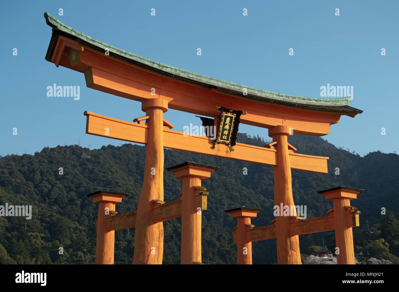 Itsukushima Shrine at sunset, Japan Stock Photo - Alamy