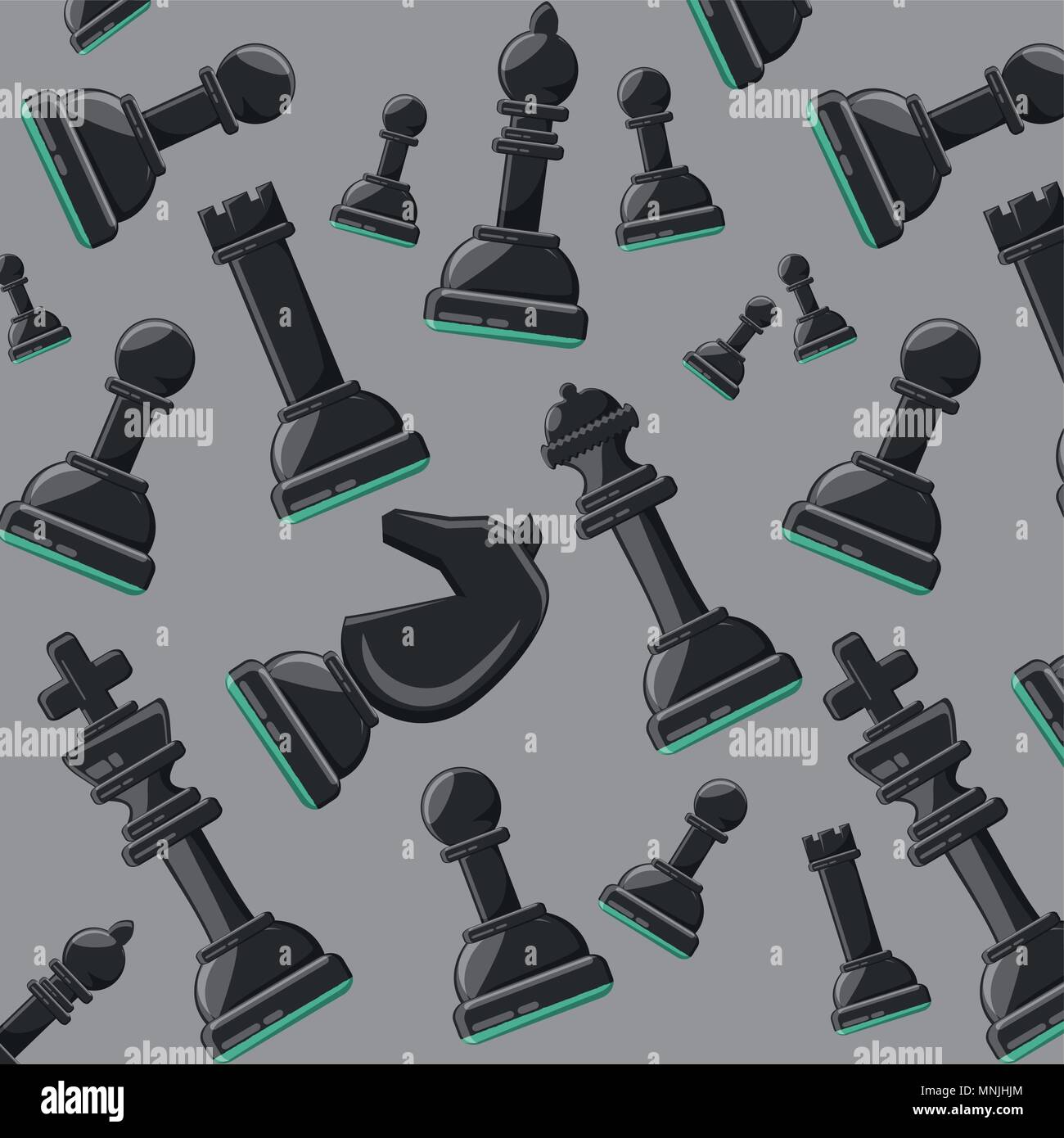 background of chess pieces pattern, colorful design. vector ...