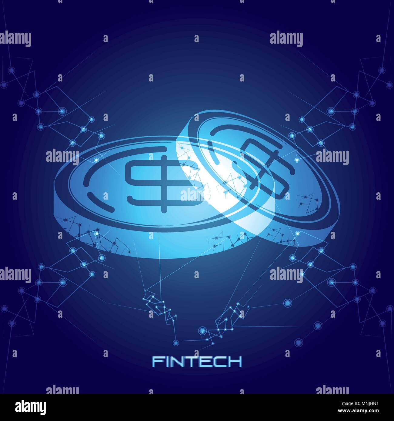 coins money financial technology vector illustration design Stock ...