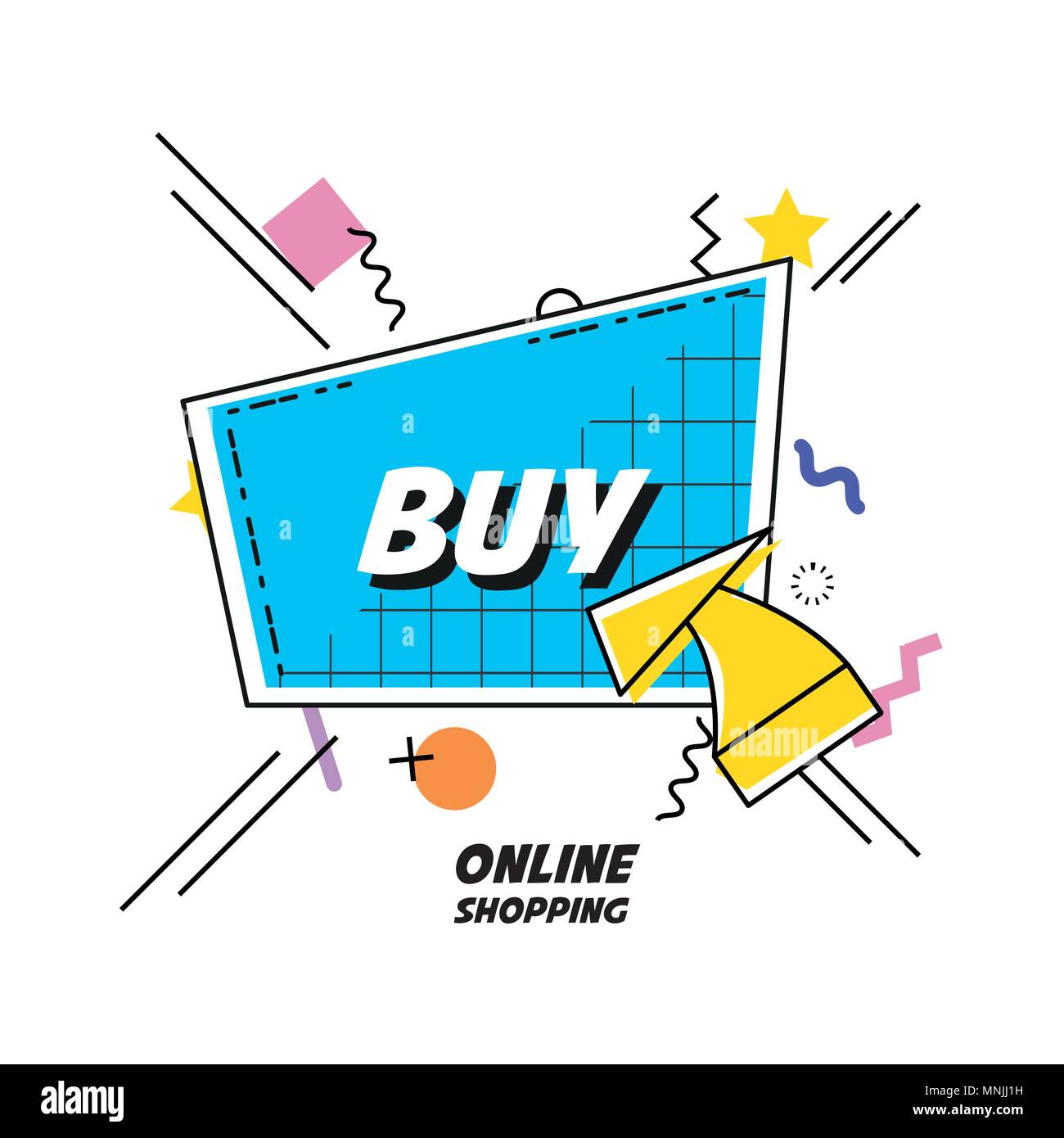 Shopping pop up Stock Vector Images - Alamy