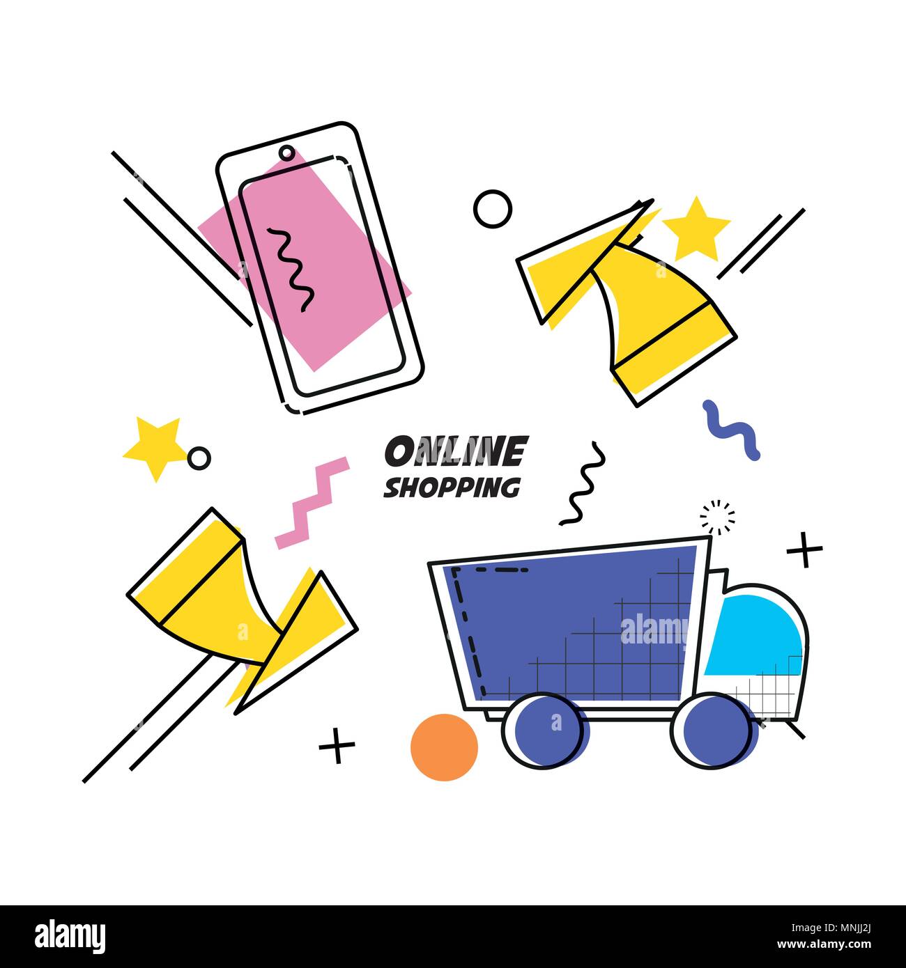 Pop up shopping center Stock Vector Images - Alamy